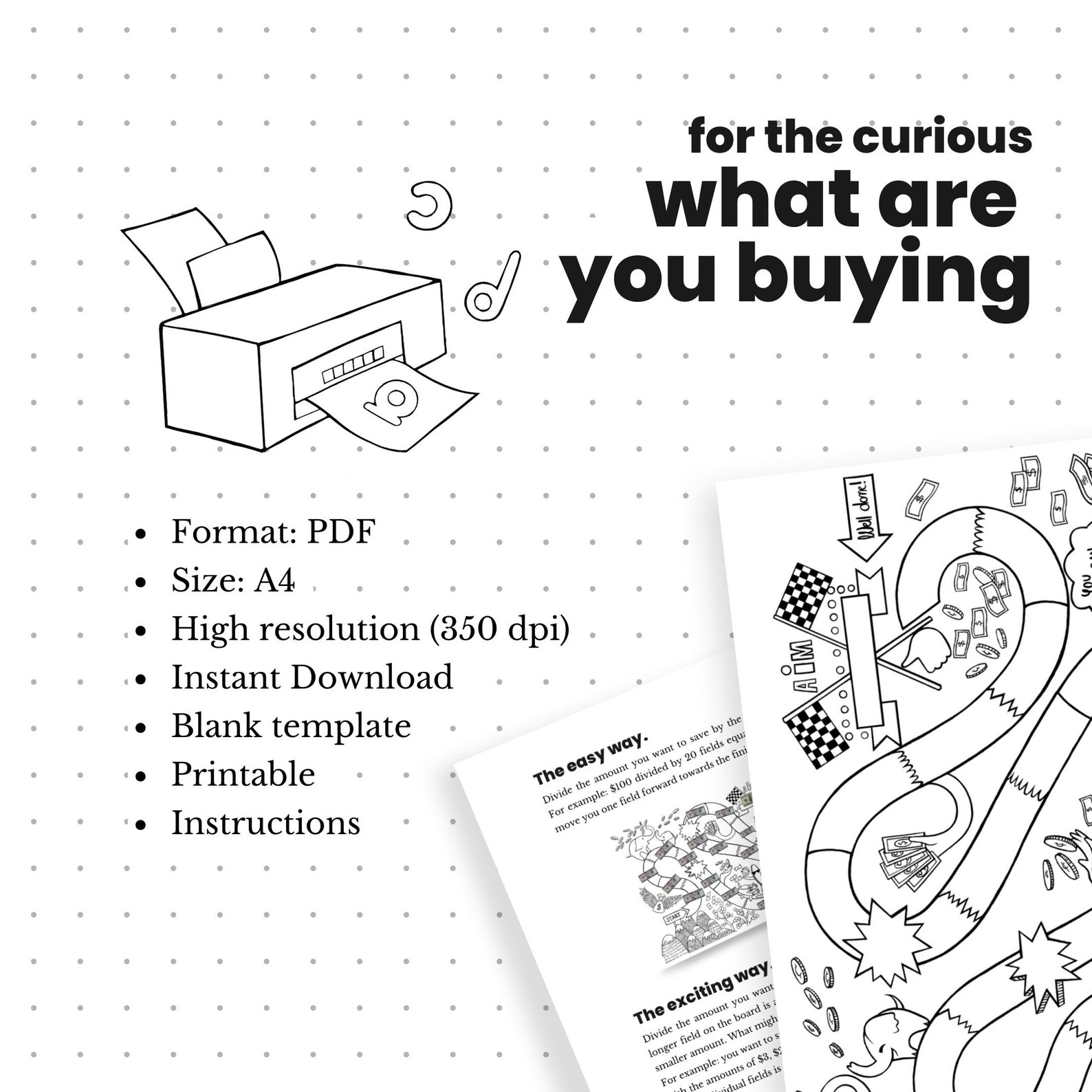 Savings Board Game Savings Challenge Financial Literacy Activity ...