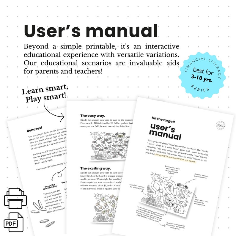 Savings Board Game | Savings Challenge | Financial Literacy | Activity ...