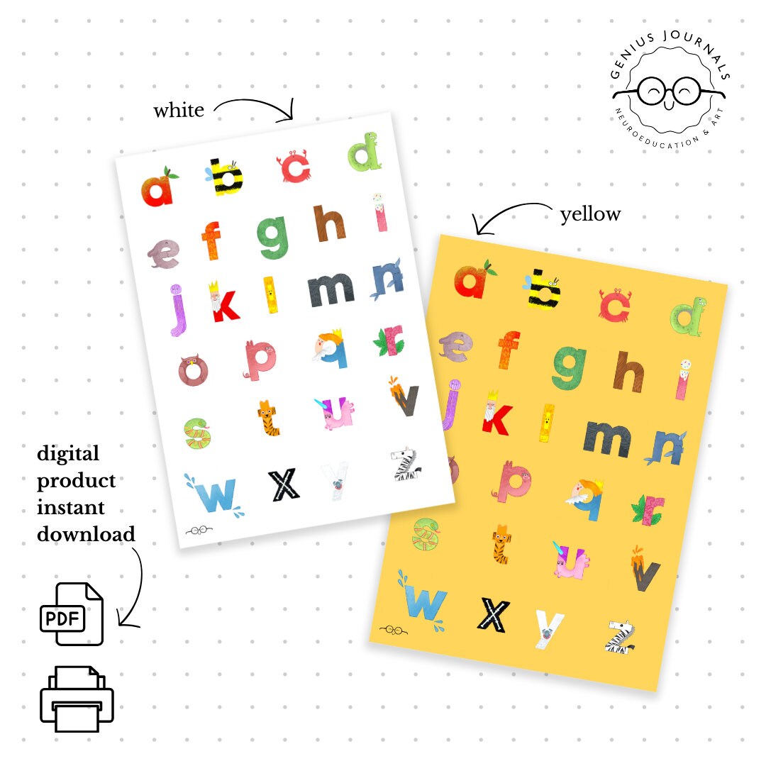 ABC Small Letters Posters for Boys Set of 4 | Letters Homeschooling ...