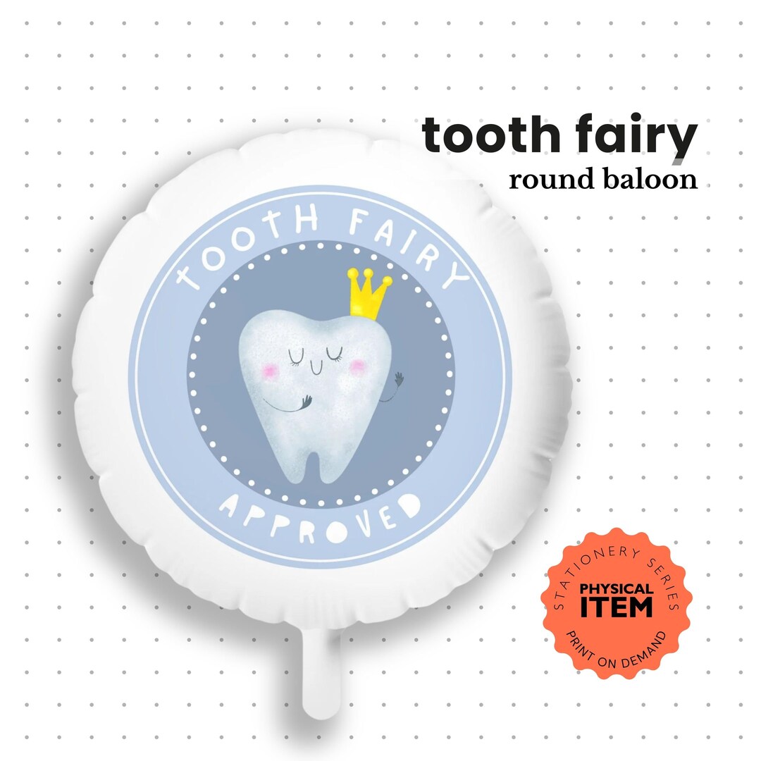 Tooth Fairy Mylar Helium Balloon | Tooth Fairy Party Decor | Tooth ...