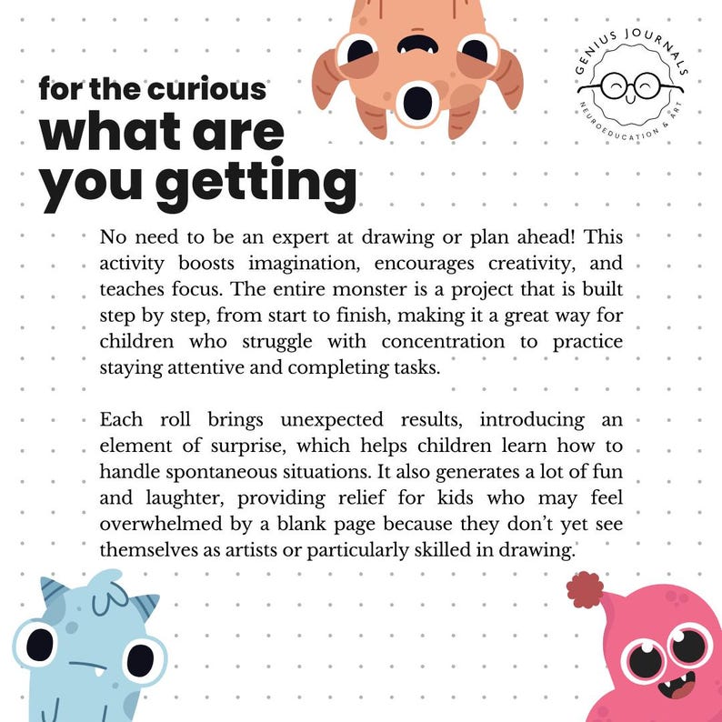 Roll the Dice Monster Maker Create Your Own Monster Activity Worksheets ...