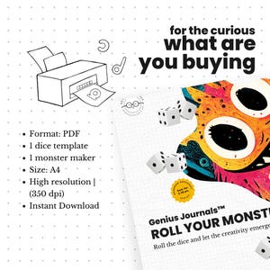 Roll the Dice Monster Maker | Create Your Own Monster | Activity ...