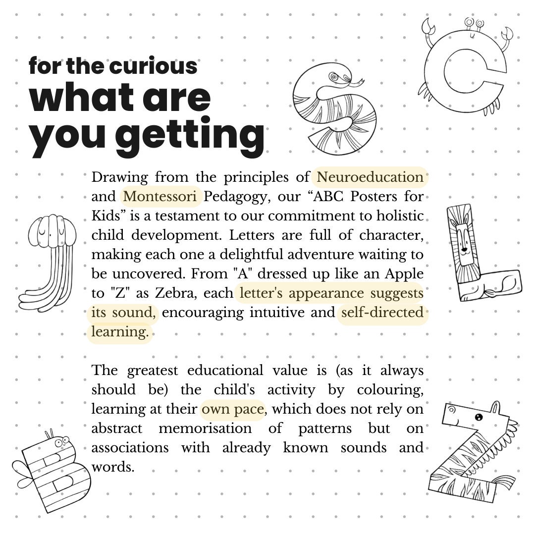 ABC Poster for Colouring | Letters Homeschooling Coloring Pages ...