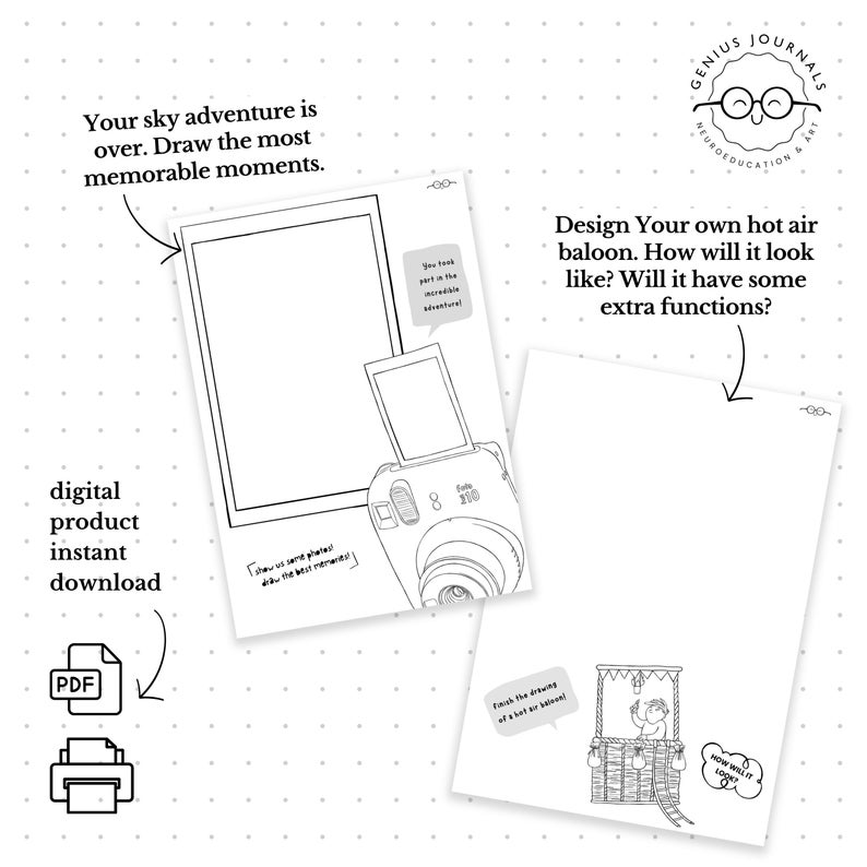 Coloring Set Sky Adventure | Activity Worksheets for Little Traveler ...