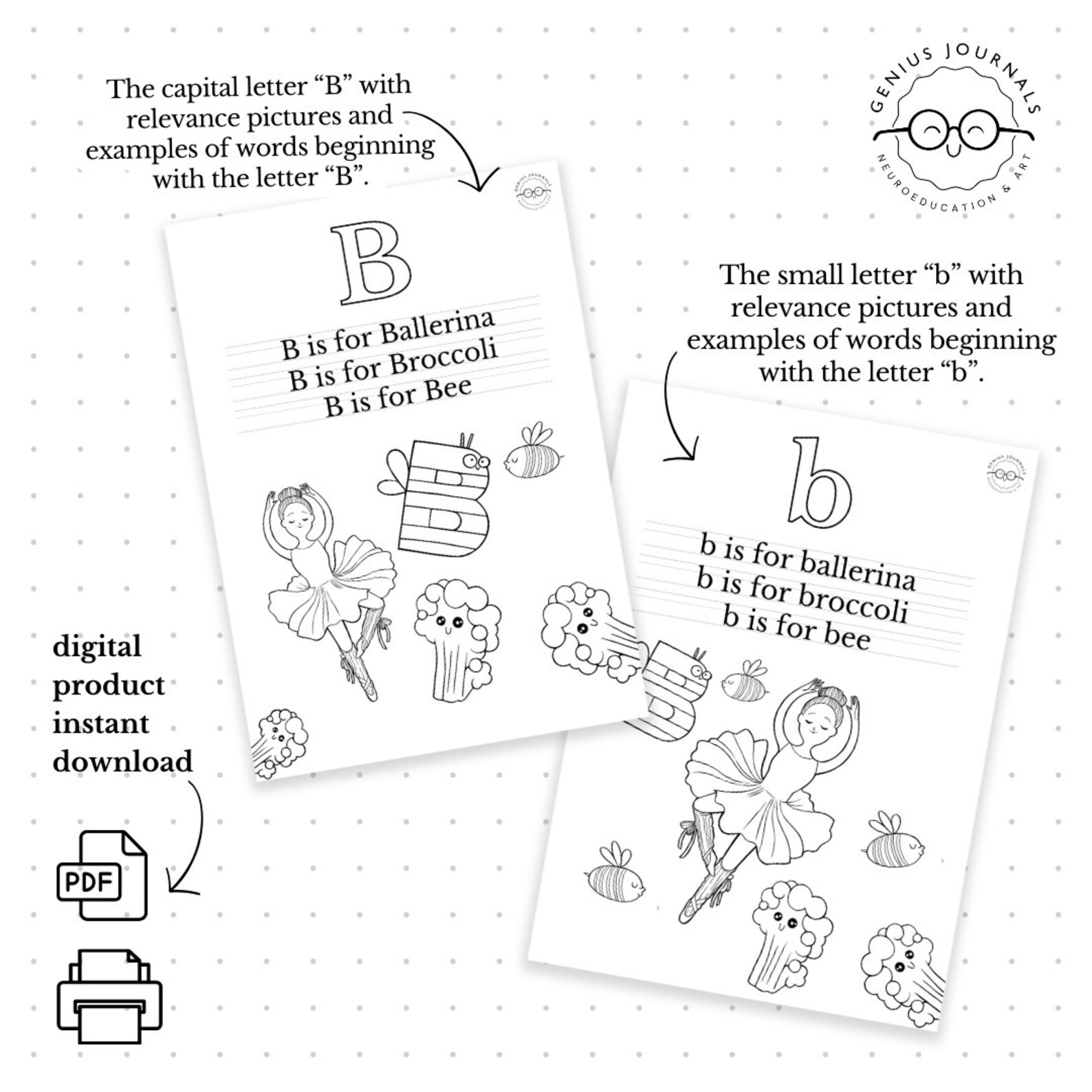 Letter of the Day B Worksheets | Homeschool Preschool Pre-k | Alphabet ...