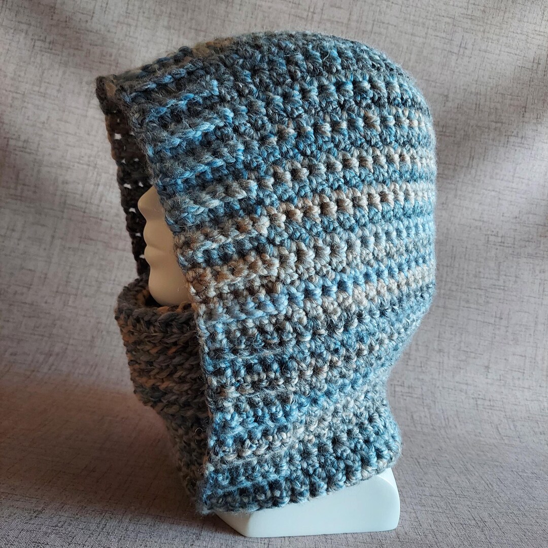 Crochet Ski Helmet Covering Balaclava Hooded Cowl PATTERN - Etsy