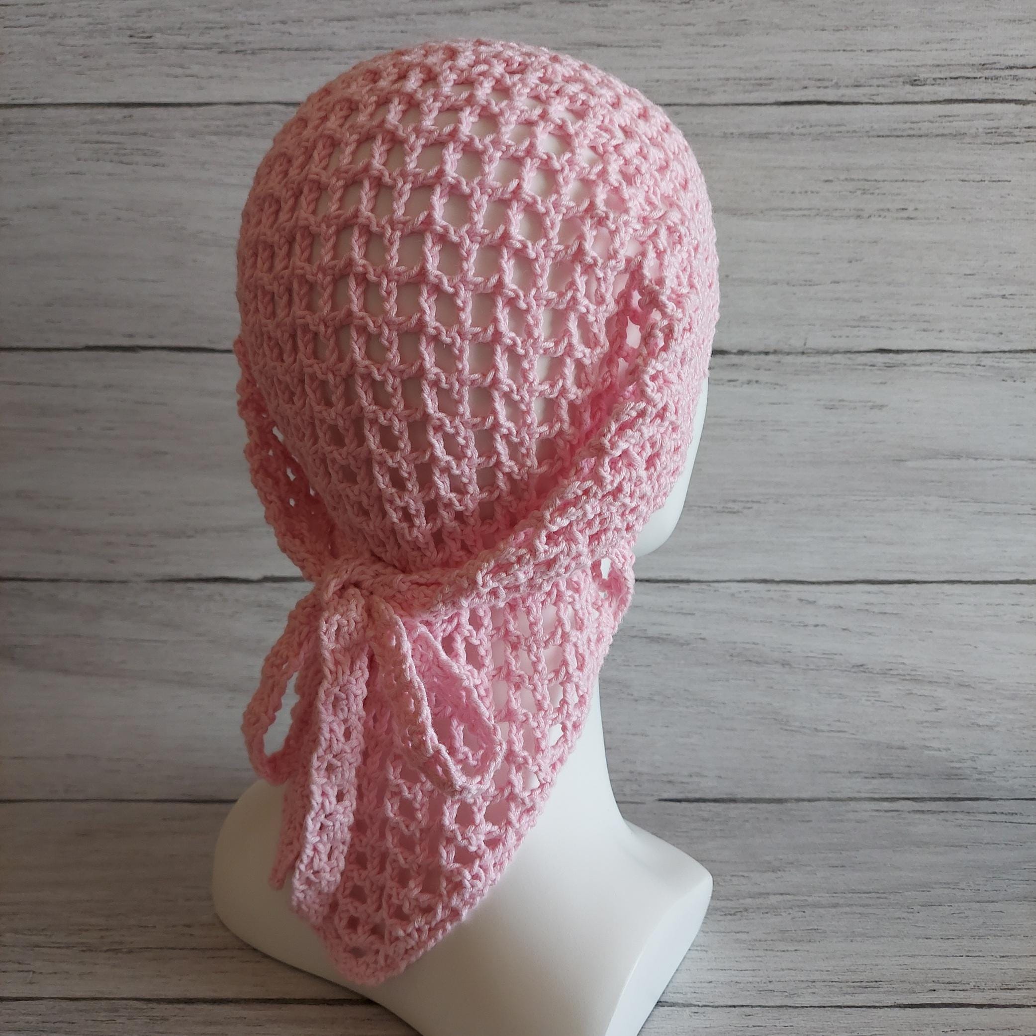FILET CROCHET PATTERN: Mesh Lace Hair Covering Head Kerchief Scarf - Etsy