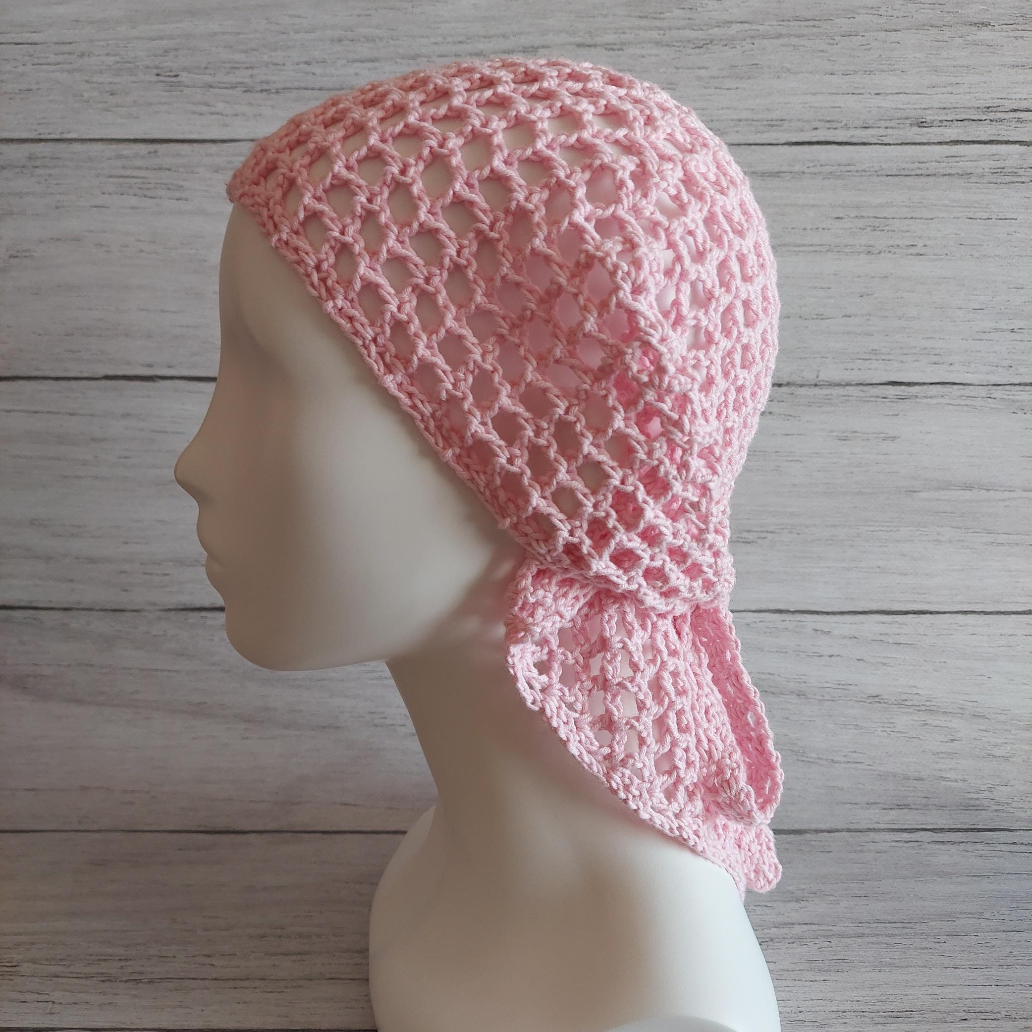 FILET CROCHET PATTERN: Mesh Lace Hair Covering Head Kerchief Scarf - Etsy