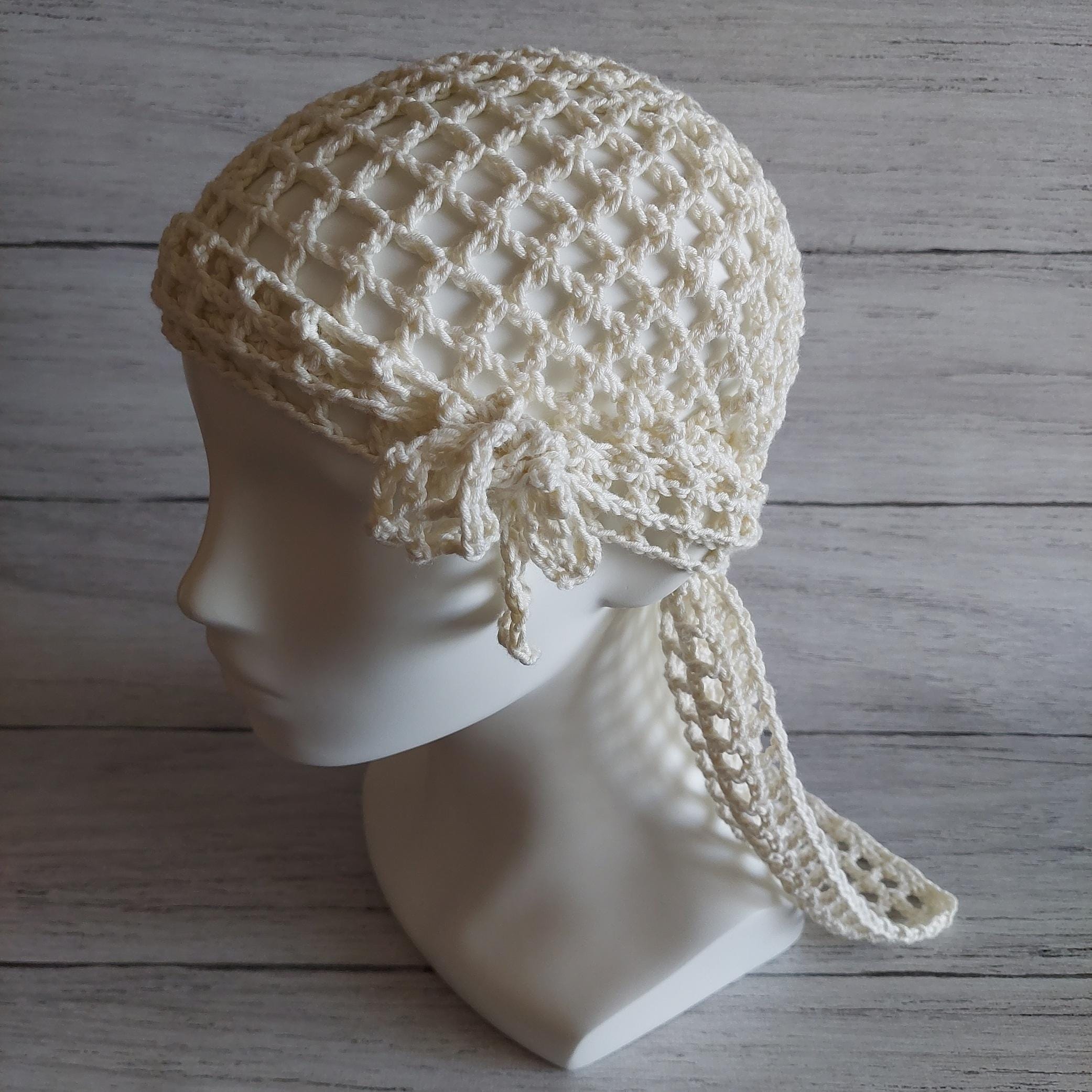 FILET CROCHET PATTERN: Mesh Lace Durag Head Wrap - Etsy