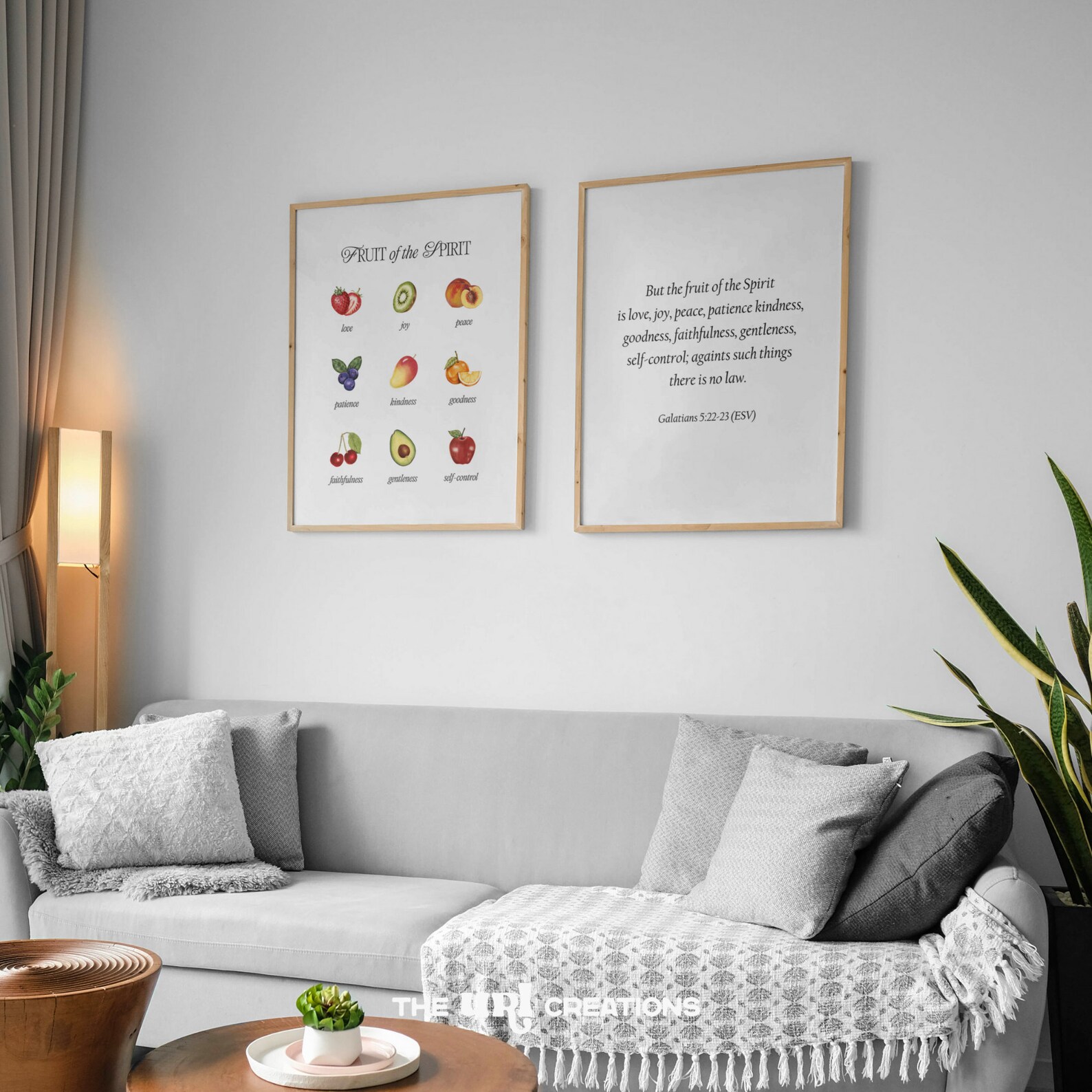 Fruit of the Spirit Wall Art, Modern Christian Art, Minimalist Bible ...