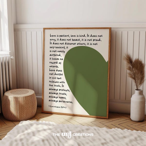 1 Corinthians 13 4 7 - Etsy