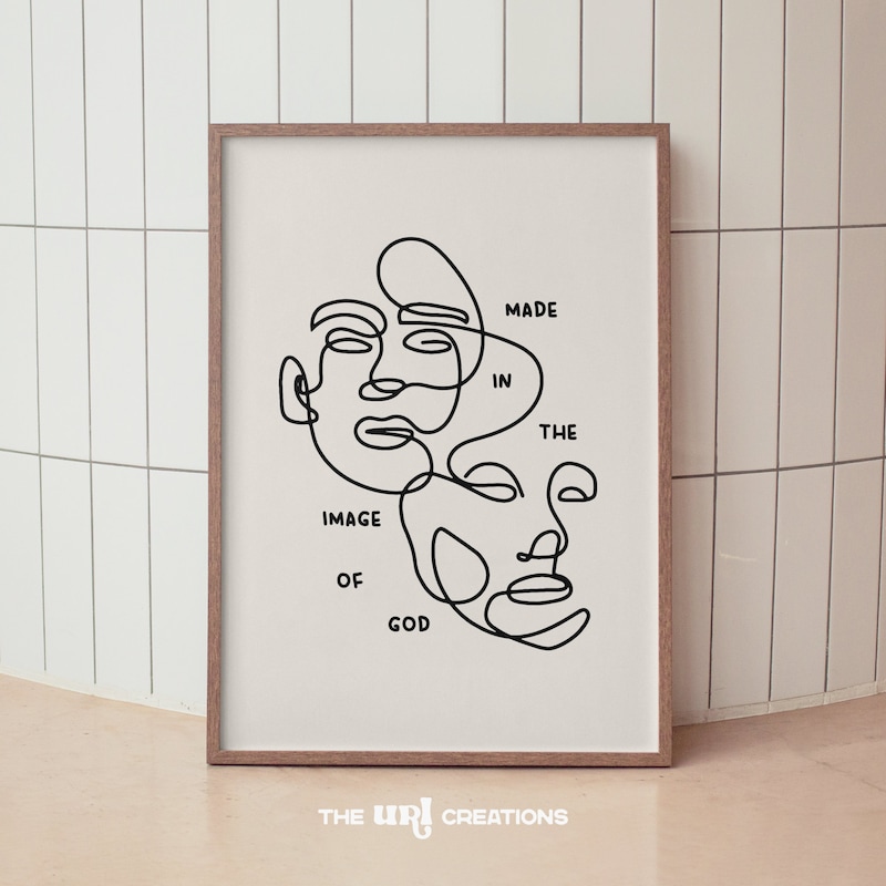 Christian Line Art - Etsy