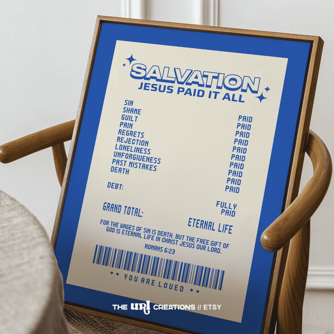 Retro Bible Verse Wall Art Printable, Modern Christian Poster, Jesus ...