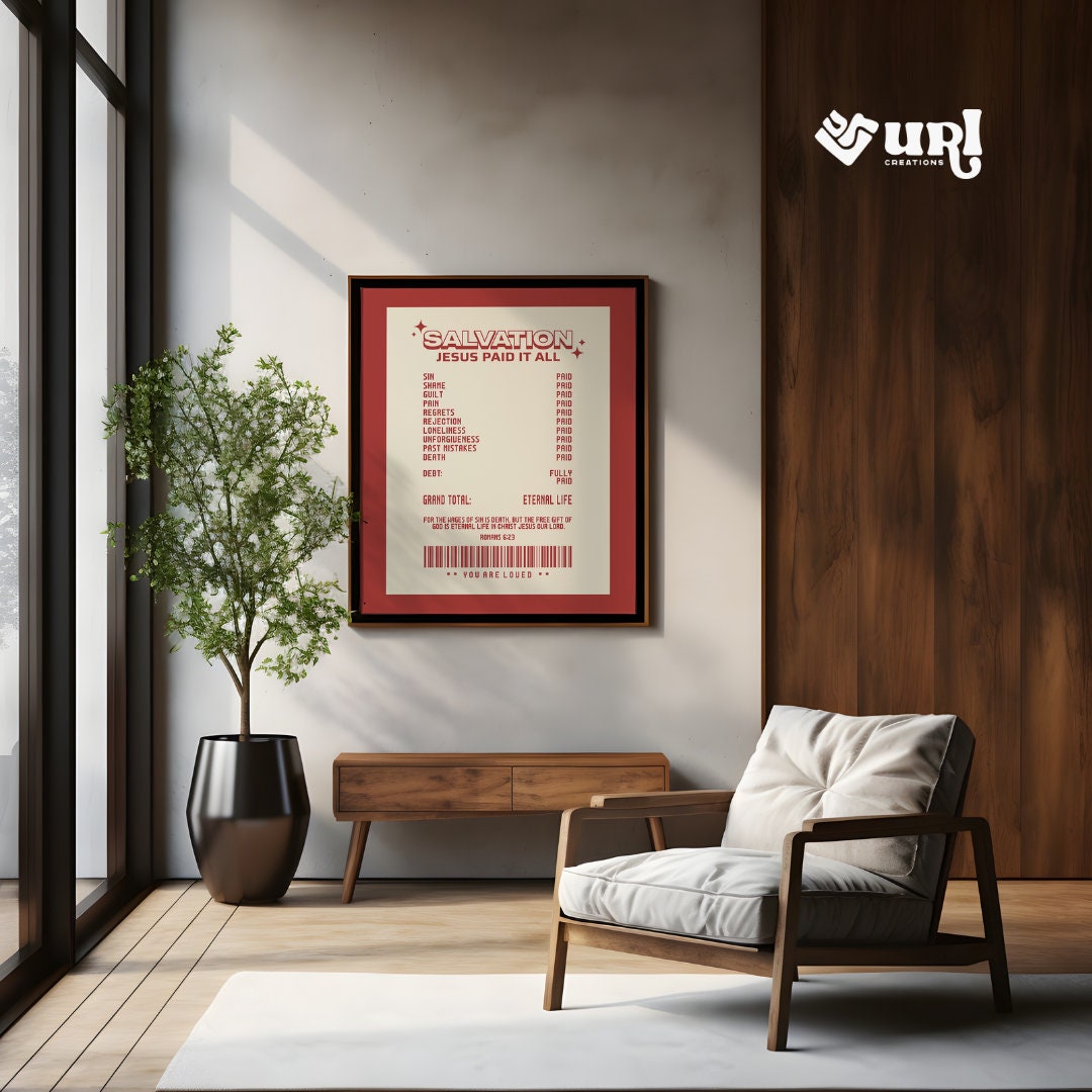 Jesus Art Print, Retro Bible Verse Poster Print, Minimalist Christian ...