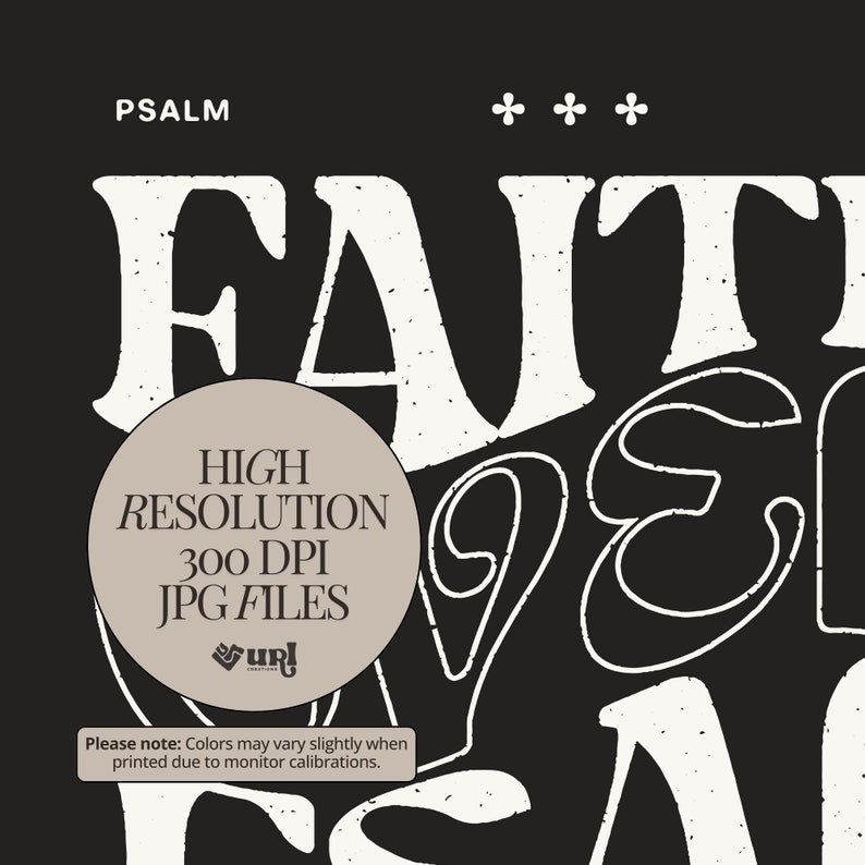 Faith Over Fear Christian Wall Art Printable Bible Verse Poster Digital ...