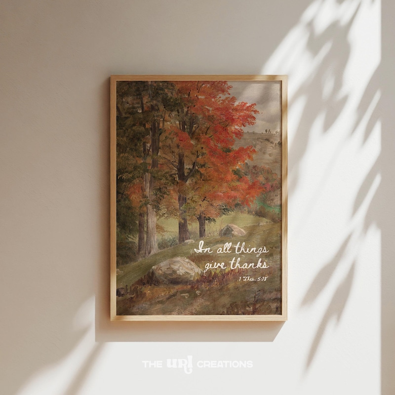 Fall Picture With Bible Verse - Etsy
