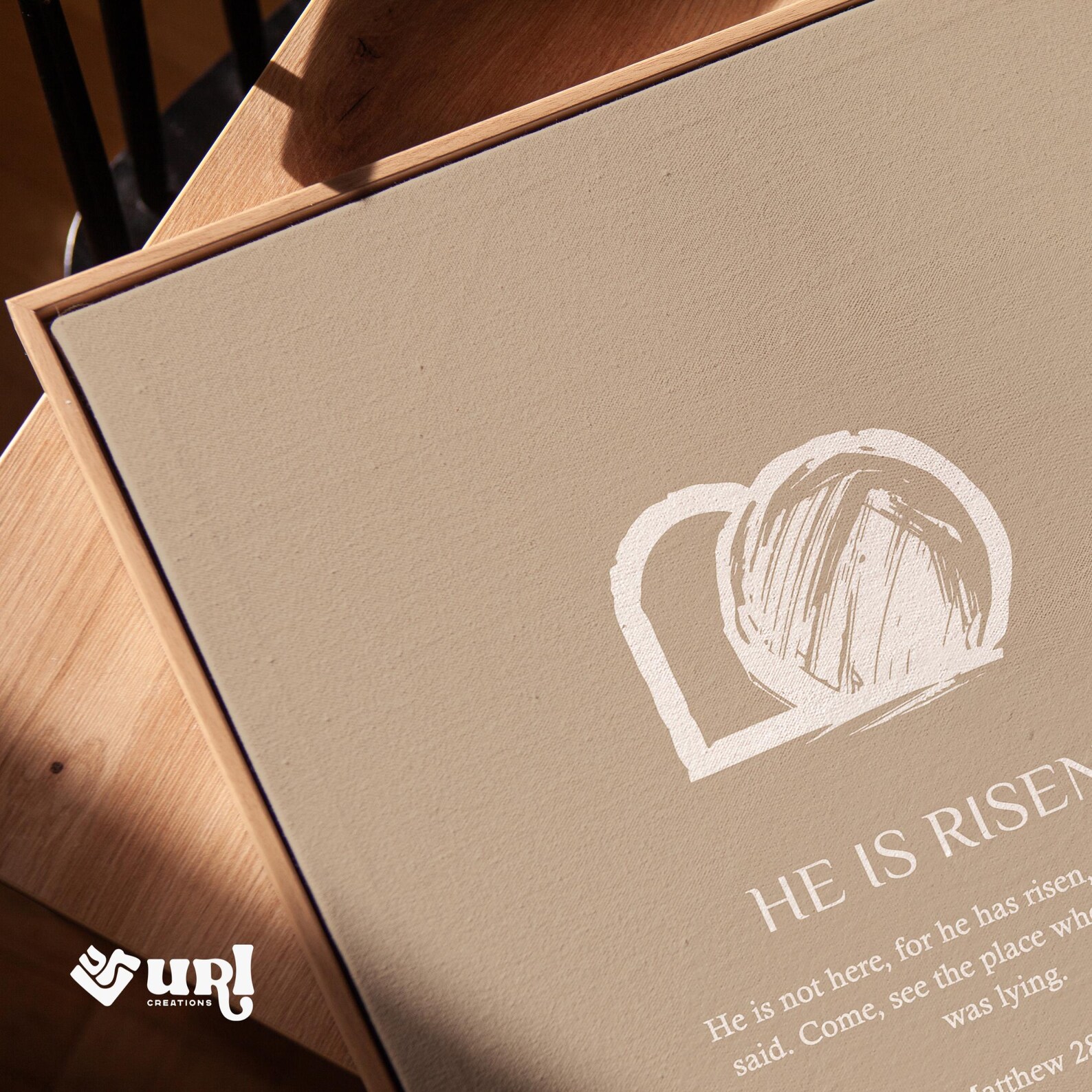 He is Risen Easter Printable Wall Art, Neutral Christian Wall Art ...