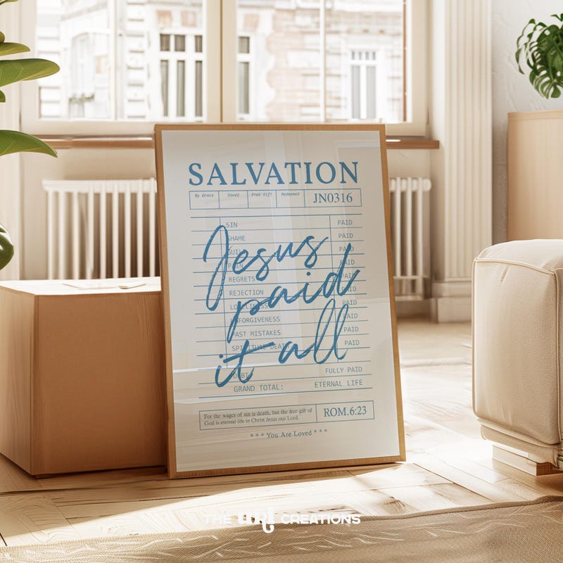 Jesus Paid It All - Etsy