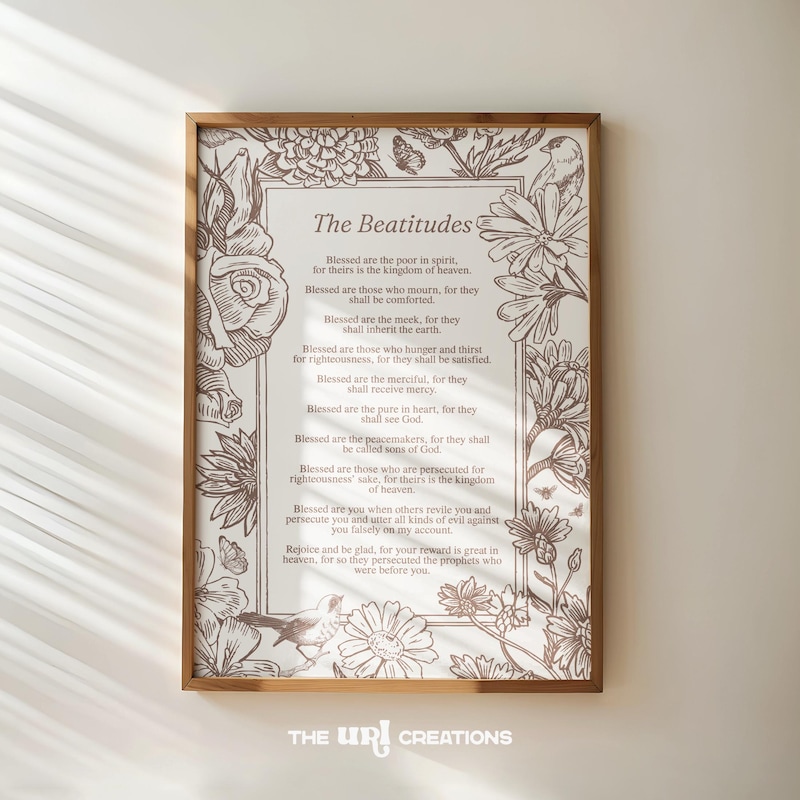Beatitudes Poster - Etsy