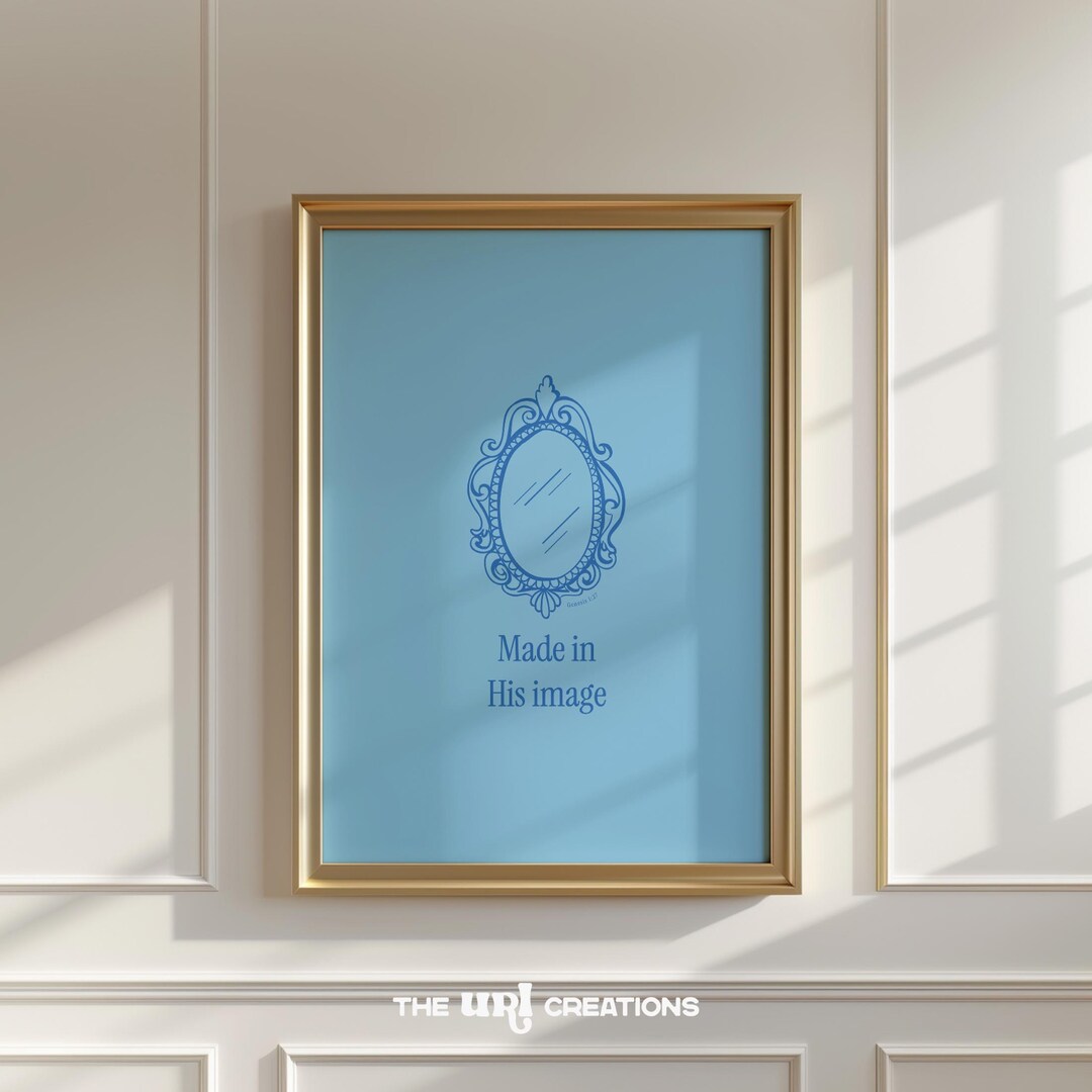 Made in His Image Print: Minimalist Christian Scripture (digital ...
