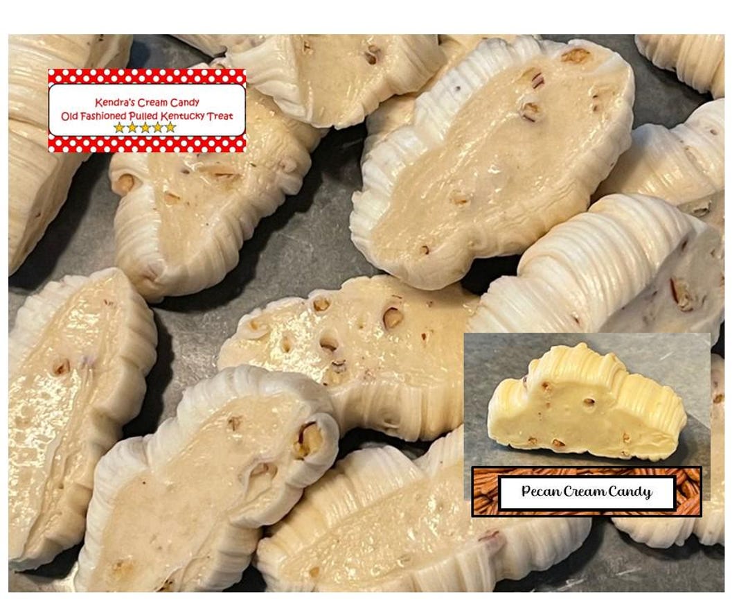 Pecan Cream Candy Kentucky Pulled Cream Candy Handmade Melt in Your ...