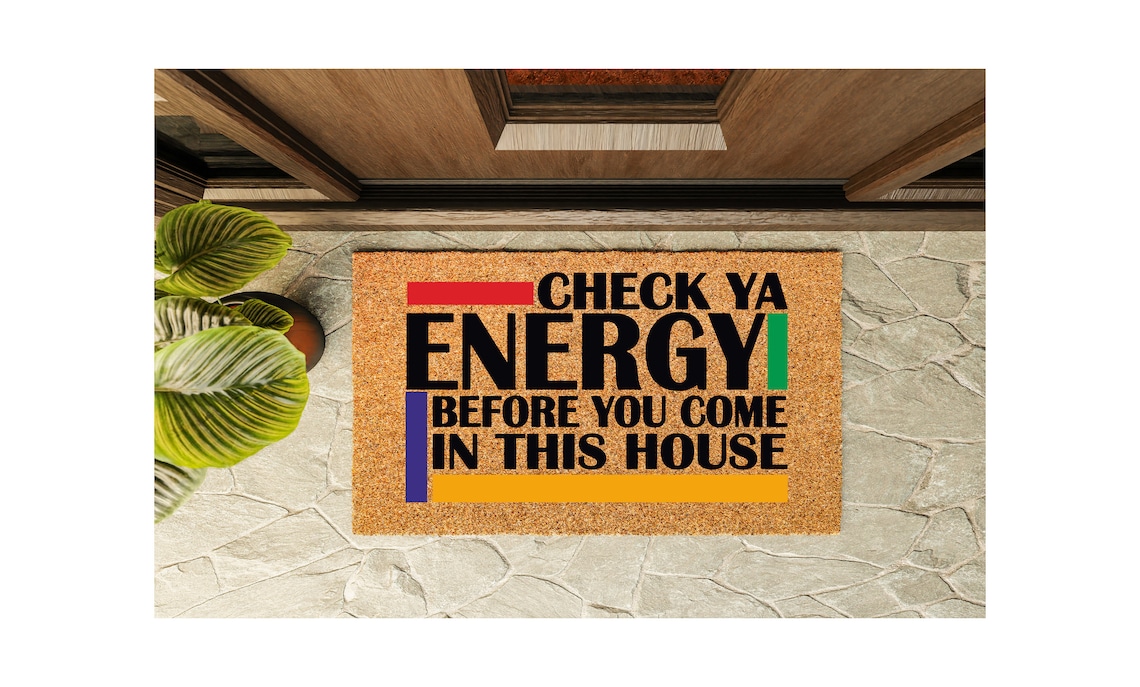 Check Your Energy Doormat