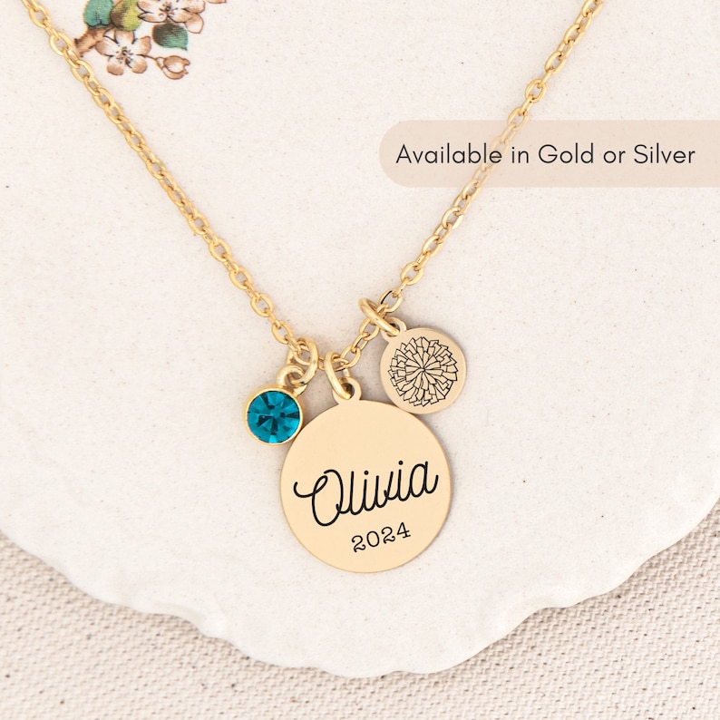 Graduation Gift Personalized Necklace, Graduation Jewelry Gift for ...