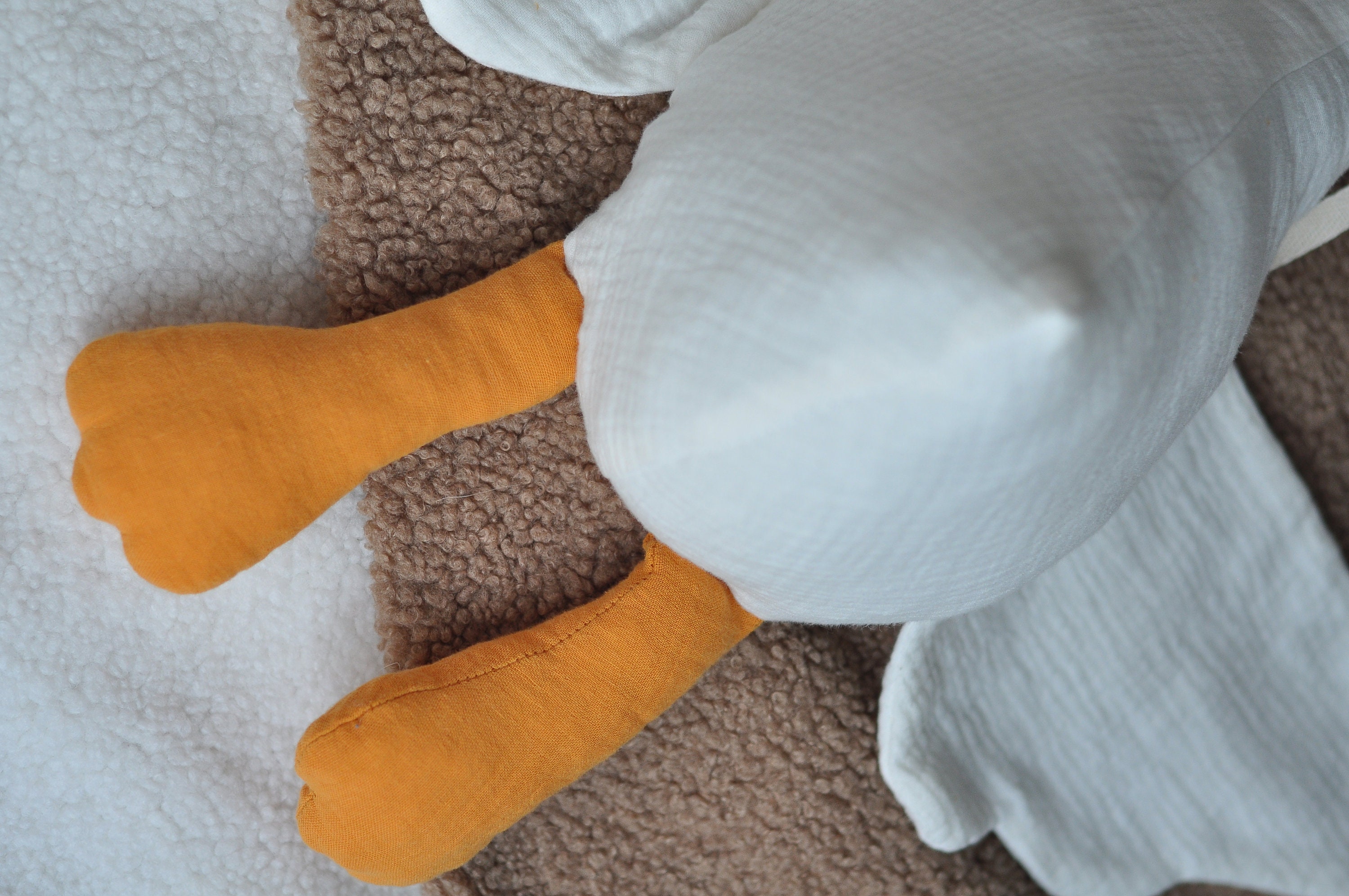 Handmade Cotton Goose Sleeping Toys Baby Shower Gift Goose Lovey New ...