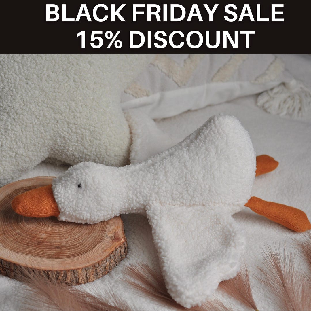 Handmade Goose Plush Sleep Toy for Baby Goose Doll Duck Soft Toy Goose ...