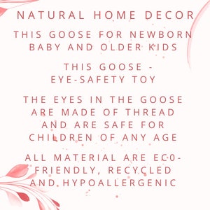 Handmade Goose Plush | Sleep Toy for Baby | Goose Doll | Duck Soft Toy ...