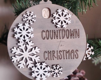 Christmas Countdown Ornament - Etsy