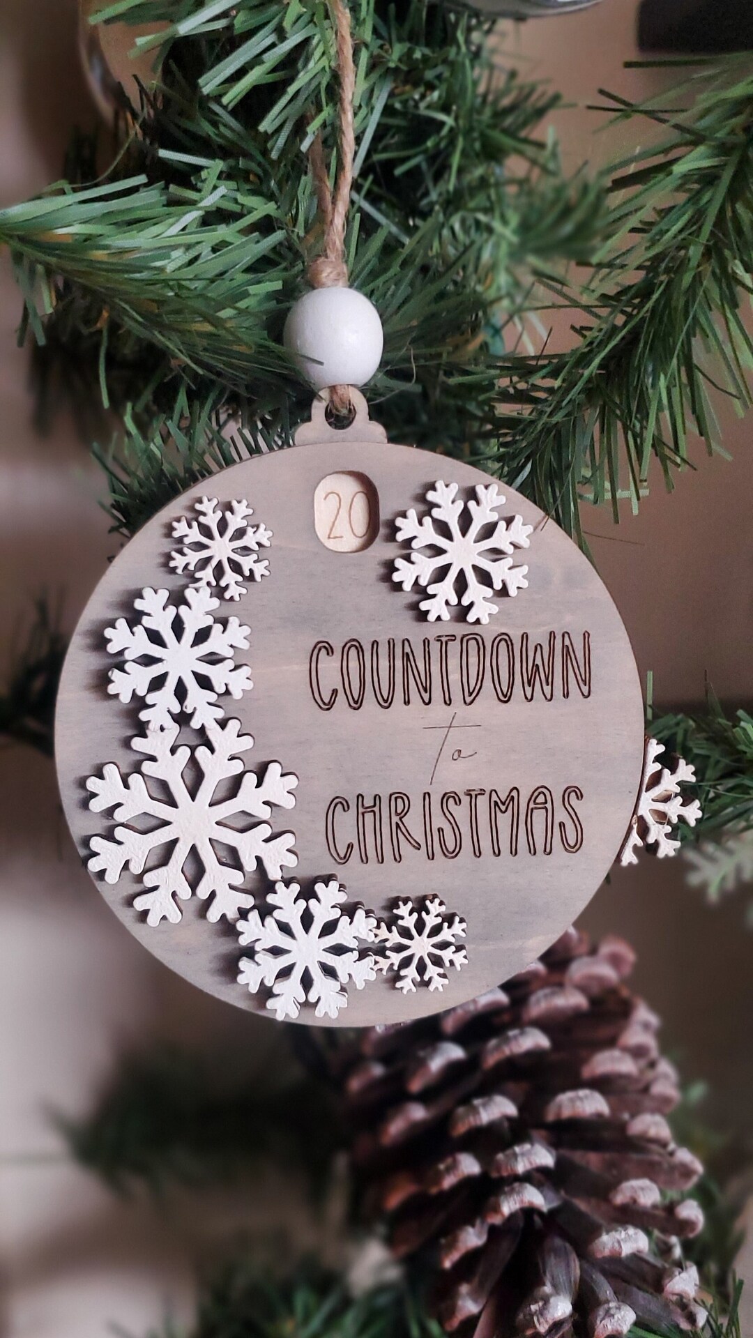 Christmas Countdown Ornament - Etsy