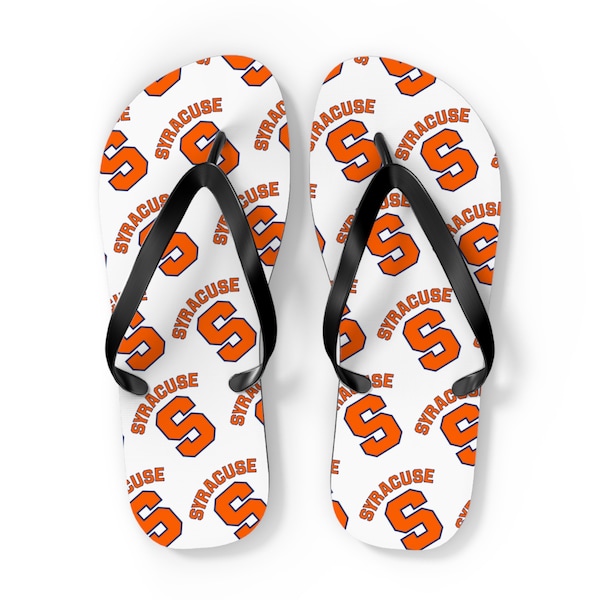 College Logo Flip Flops - Etsy