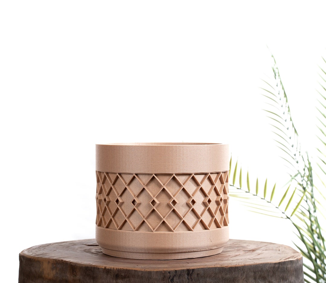 OLIVE Natural Cross Pattern Vase Modern Scandinavian & Ethnic Home ...
