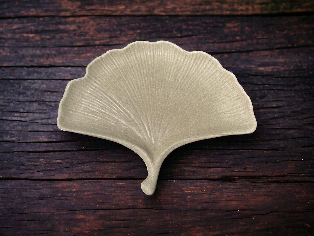 Leaf Tray, Cement Tray, Ginkgo Leaf Tray, Minimalist, Industrial, Catch All Tray, Decorative ...
