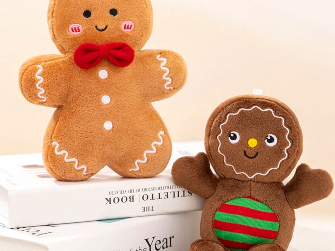 Festive Gingerbread Man Plushie Toy Adorable Christmas - Etsy