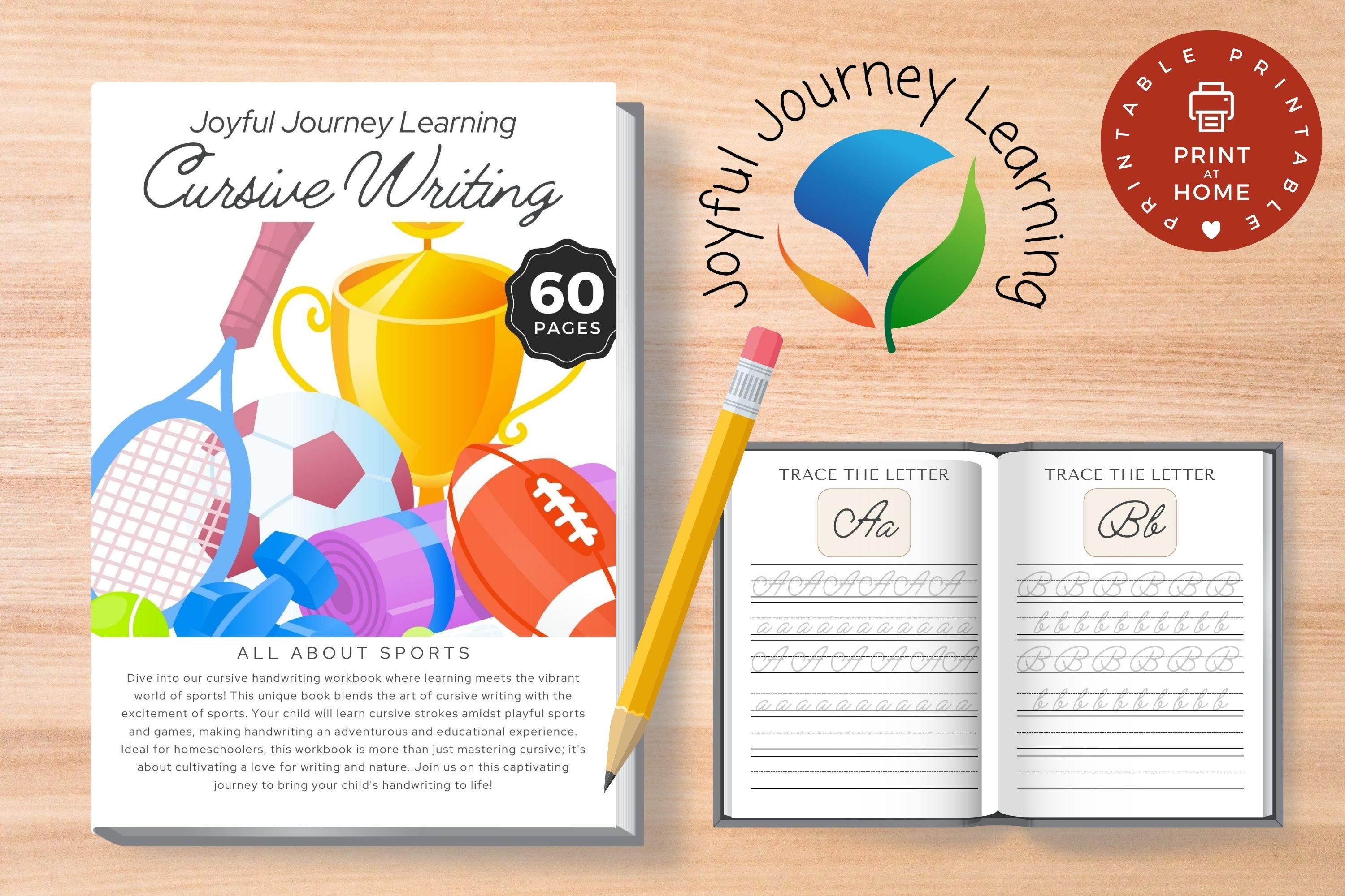 Cursive Writing Workbook | All About Sports | Learn to Write in Cursive ...