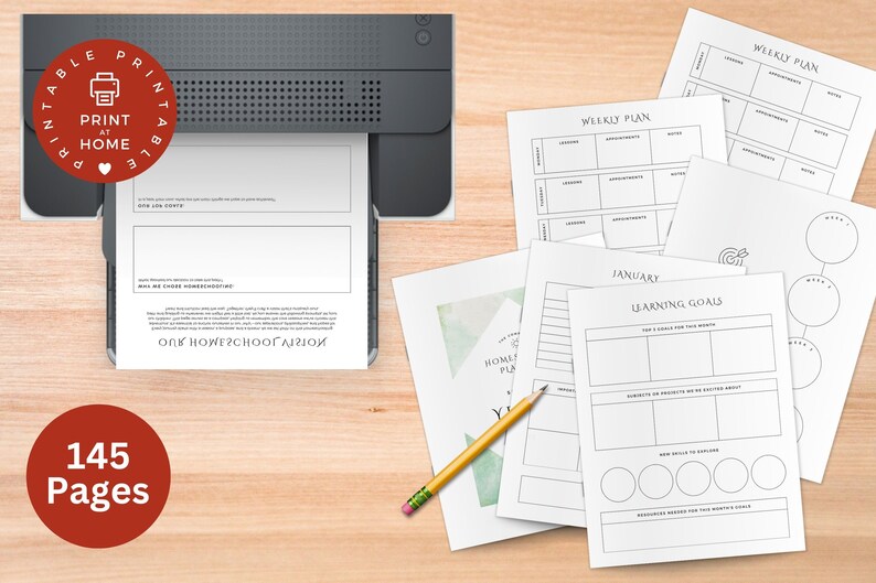 The Complete Dinosaur-themed Homeschool Planner - Digital Download, 127 ...