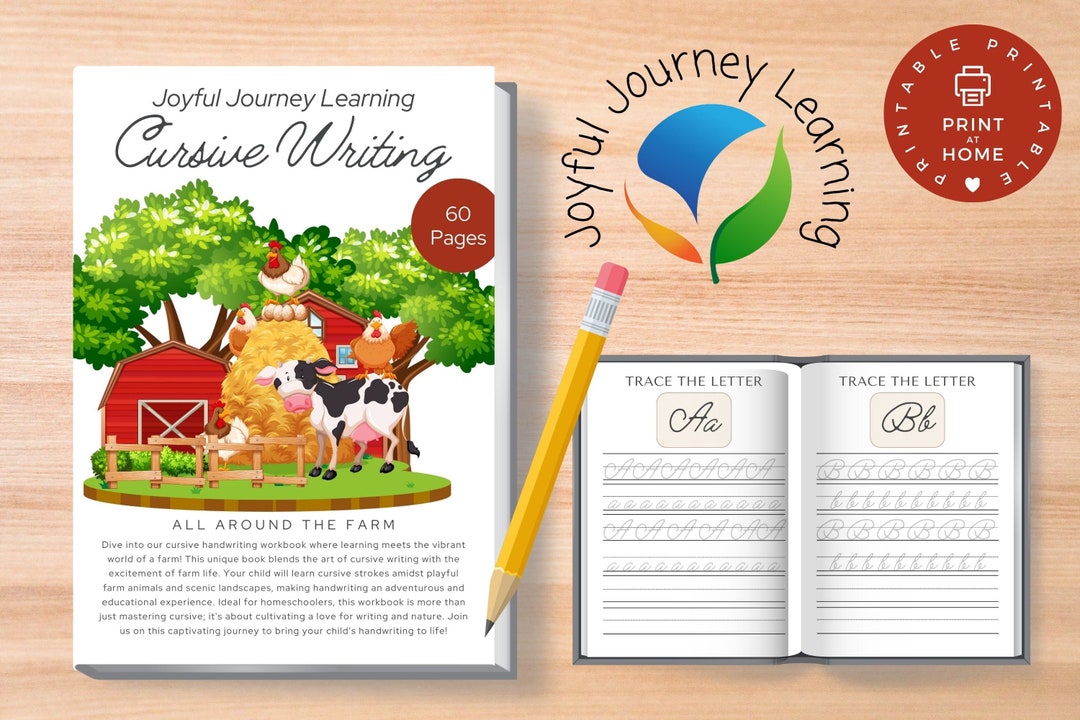 Cursive Writing Workbook | Around the Farm | Learn to Write in Cursive ...