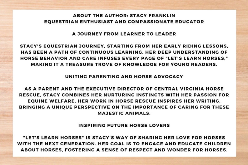 Lets Learn Horses | Homeschool Workbook | Horse Camp Workbook ...