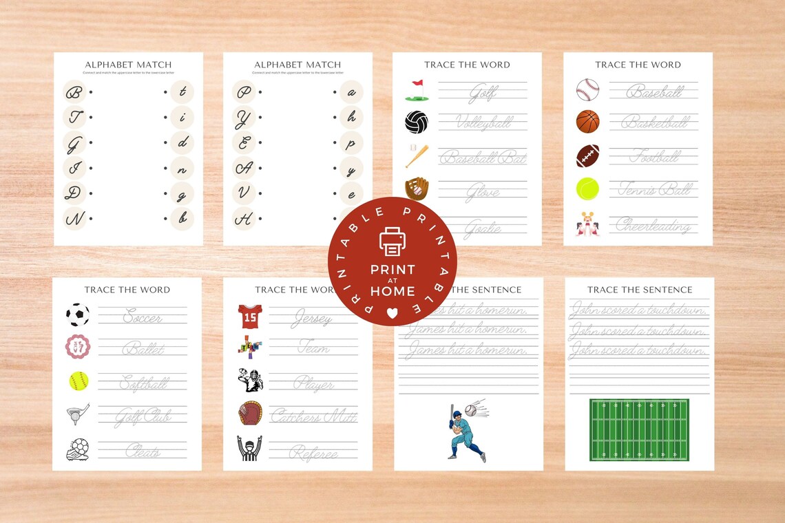 Cursive Writing Workbook | All About Sports | Learn to Write in Cursive ...