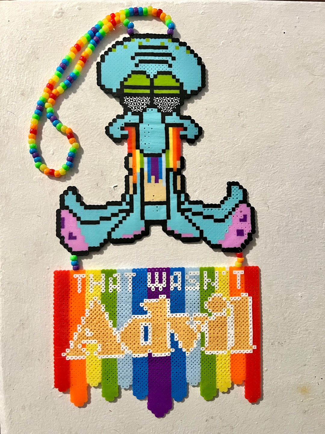 EPIC Squidward That Wasnt Advil Perler - Etsy