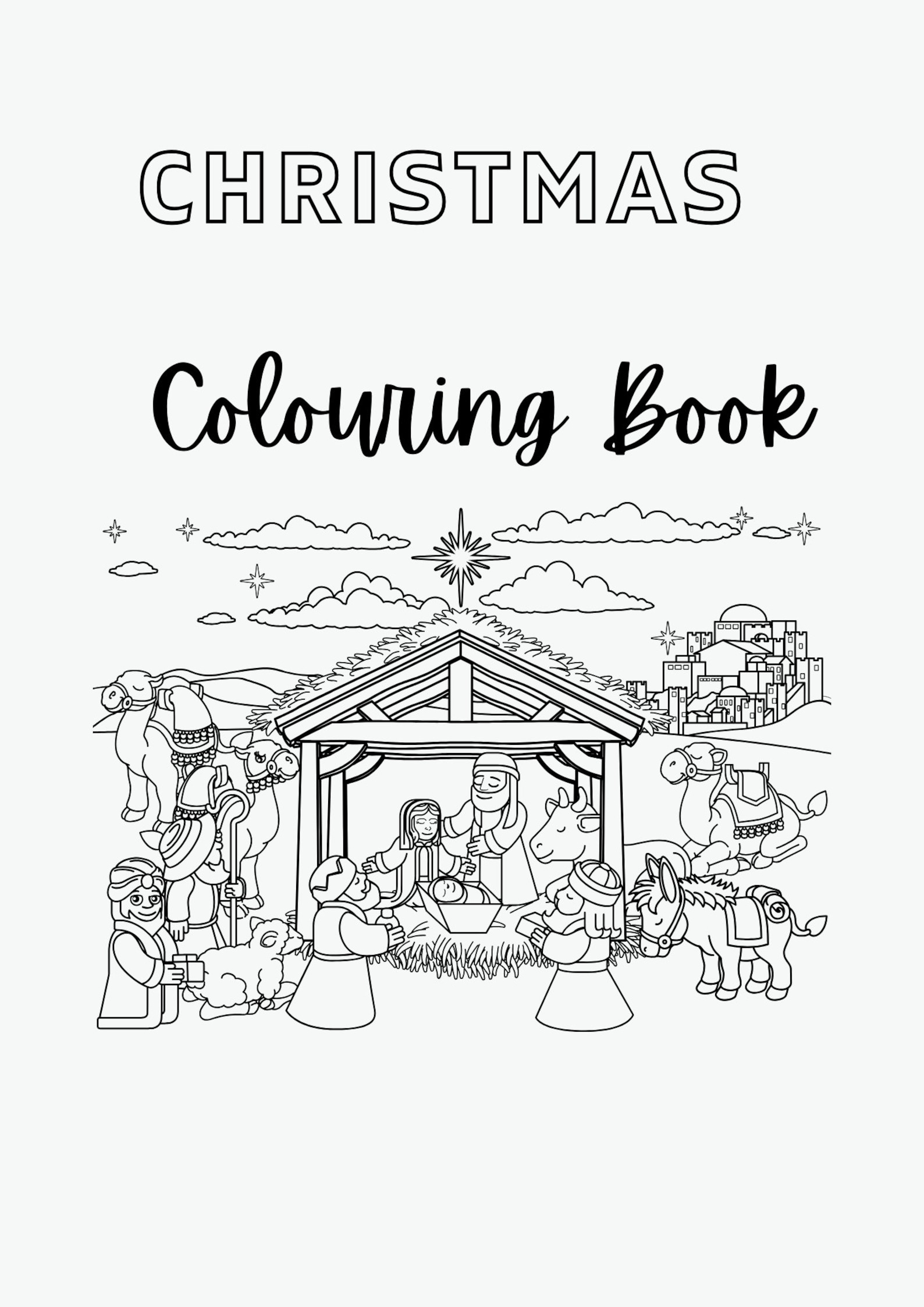 Bible Stories Activity Coloring Book Instant Download Printable Pages ...