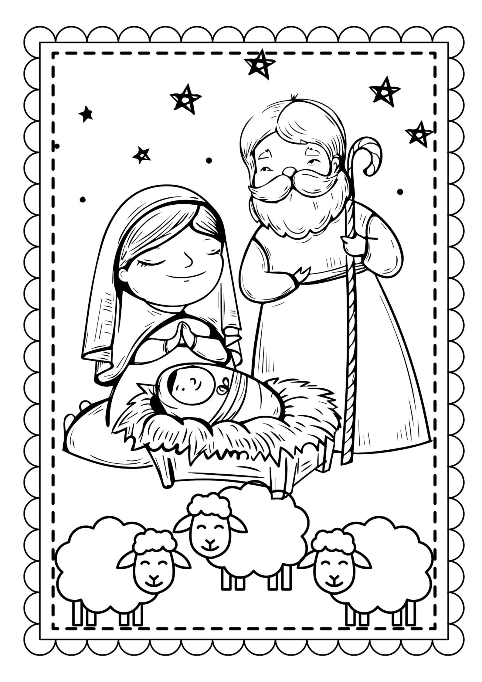 Printable Kids Christmas Activity Coloring Book, 30 Pages of Fun and ...