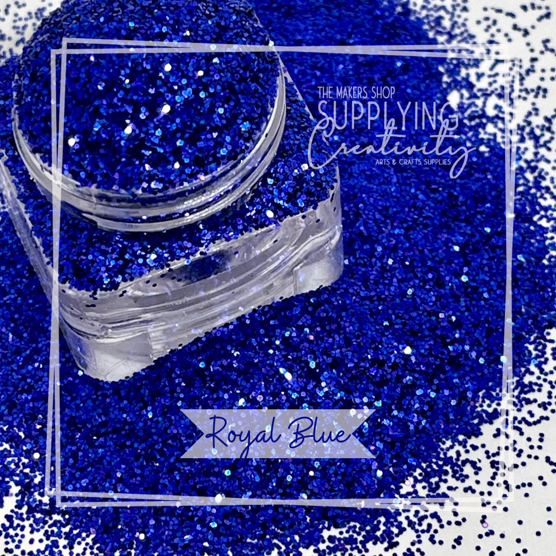 Royal Blue, Extra Fine Craft Glitter, Deep, Dark Blue Shade With ...