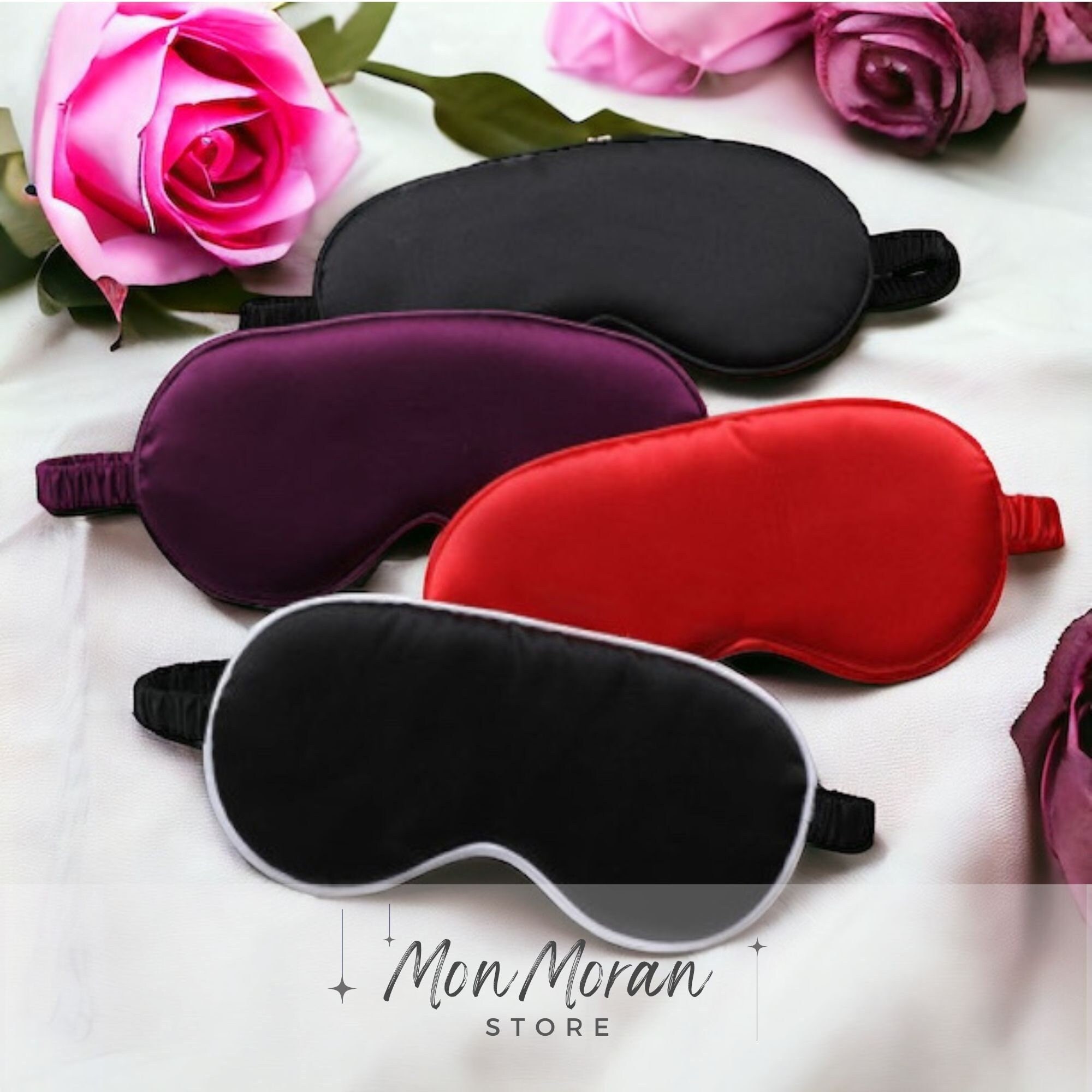 Satin Eye Mask Eye Sleeping Masks Nighttime Clothing Bridesmaid ...