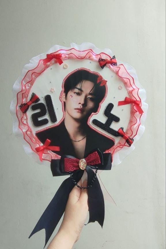 Custom KPOP JPOP Concert Picket Fan – Personalized Double-sided Uchiwa ...