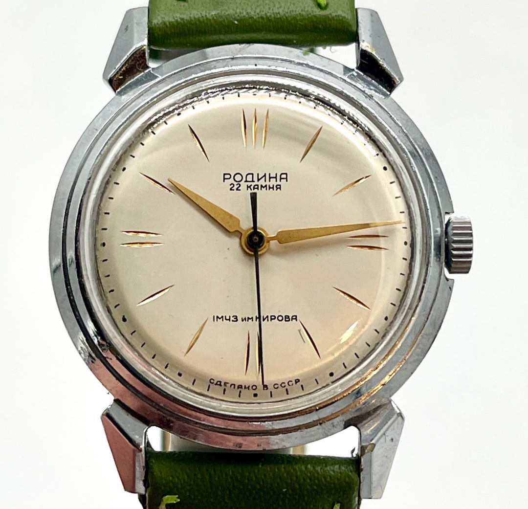 Rodina Watch, USSR Watch 1950s. Mens Vintage Watch, Automatic Watch - Etsy