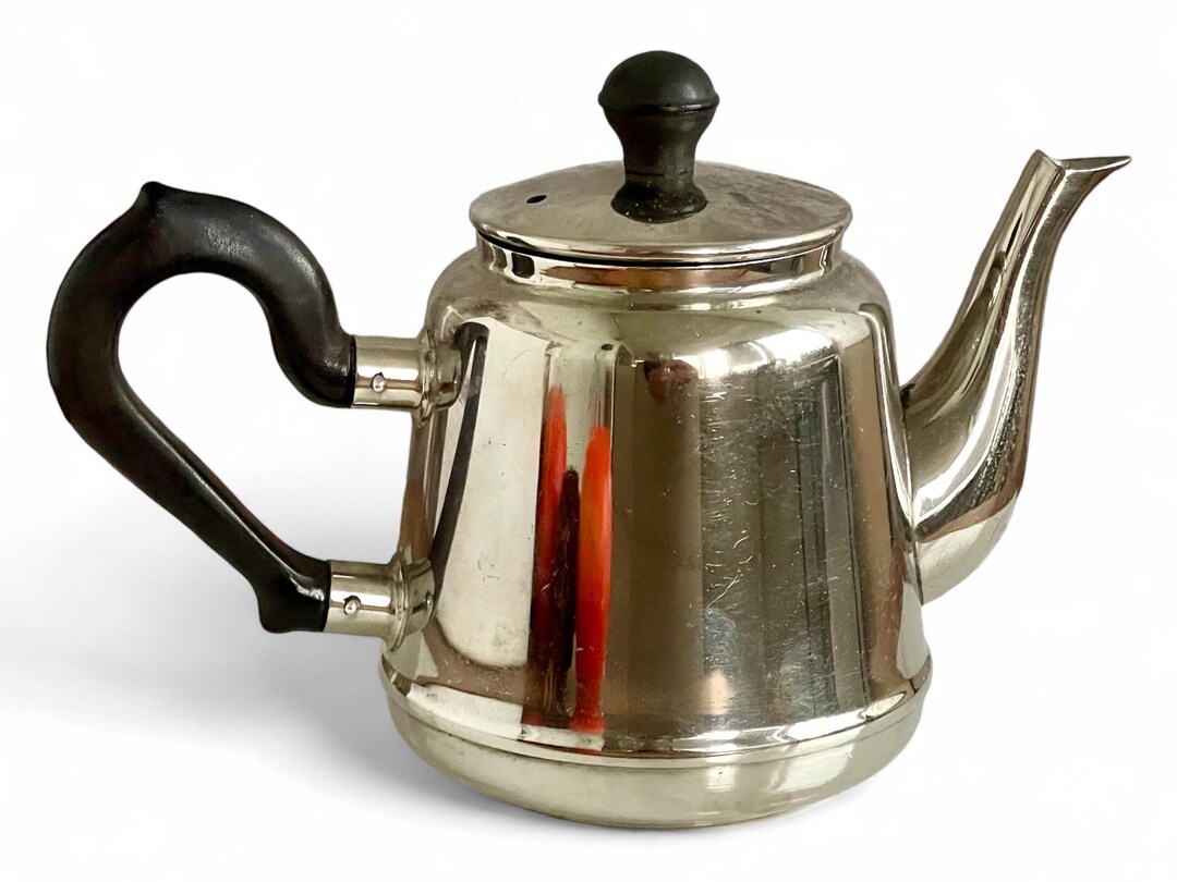 Soviet Vintage Tea Kettle Silver Toned Metal Tea Coffee Pot Durable ...