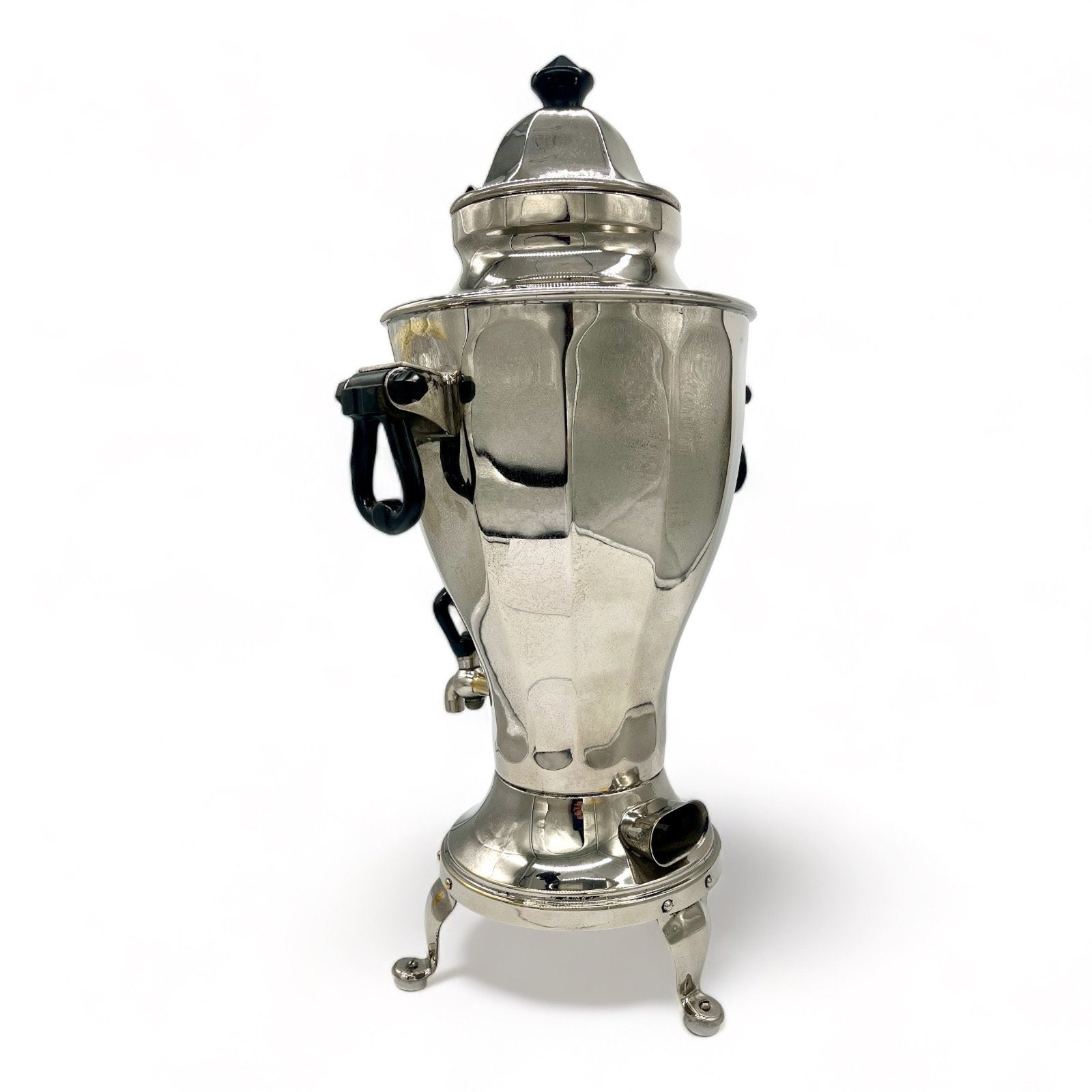 Soviet Vintage Russian Electric Samovar Footed Teapot 18 In. Nickeled ...